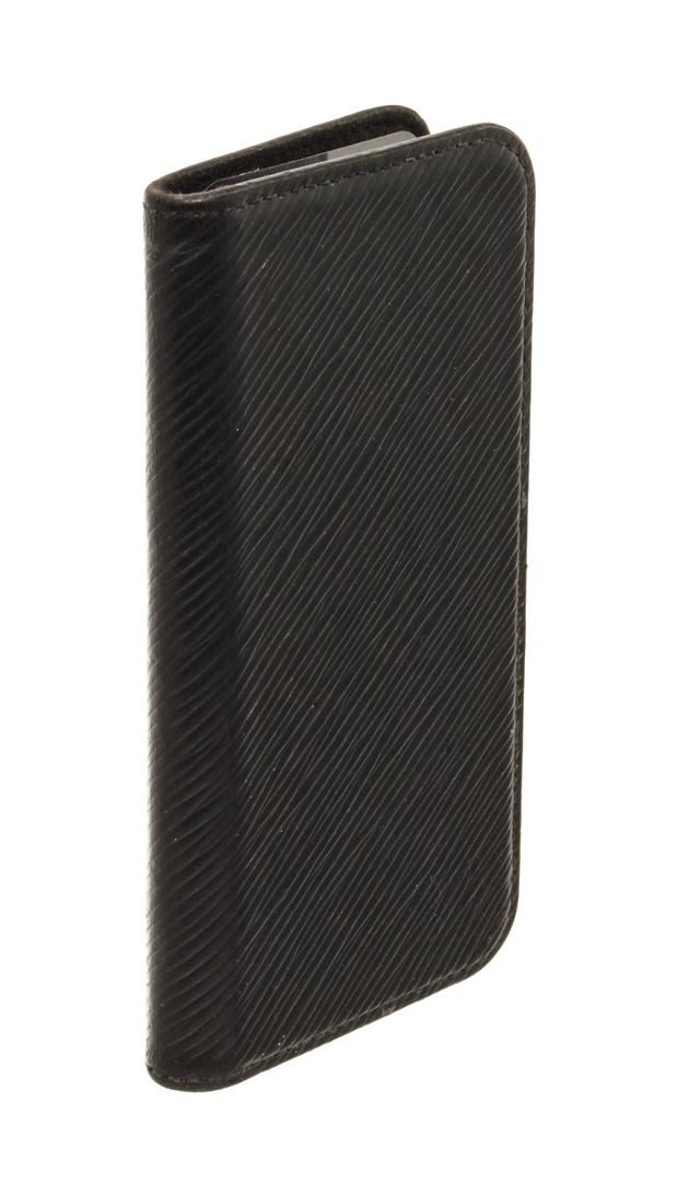 Louis Vuitton Black Epi Leather iPhone X Folio Case