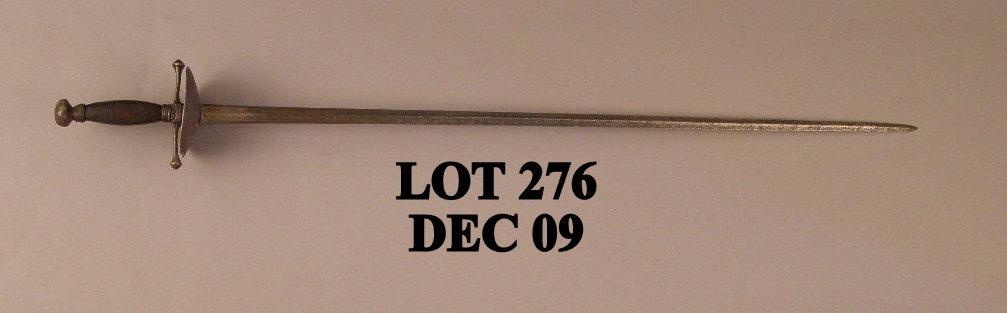 Cup-hilt transition small sword from rapier, circa 1690 to 1720. Blade ...