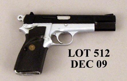 Browning Hi-Power Practical 9mm semi-auto #245NT51033. 4.75” barrel ...