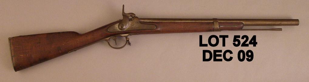 HARPERS FERRY Model 1842, side lock dated 1847, musket cut down to ...