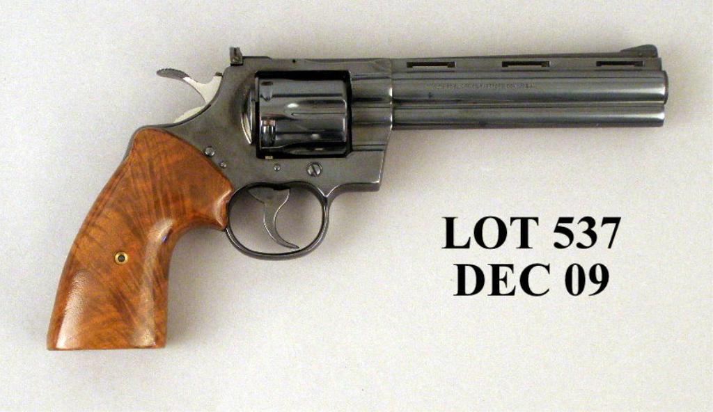 Colt Python Model DA revolver, .357 Magnum cal., 6” barrel, blue finish ...