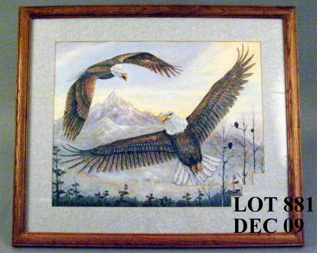 Hand-signed original print numbered 45 of 100 by Doris Anderson showing ...