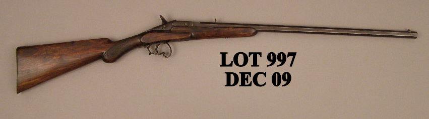 BELGIAN FLOBERT rifle, #NSNV, .22 cal. single shot, 23.5"" octagon ...