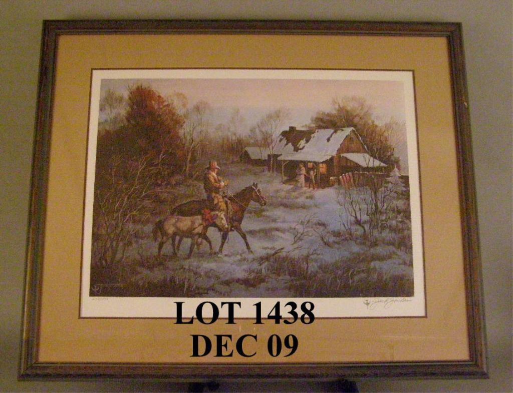 Original hand-signed print by Jack Jordan numbered 205 or 500 entitled ...