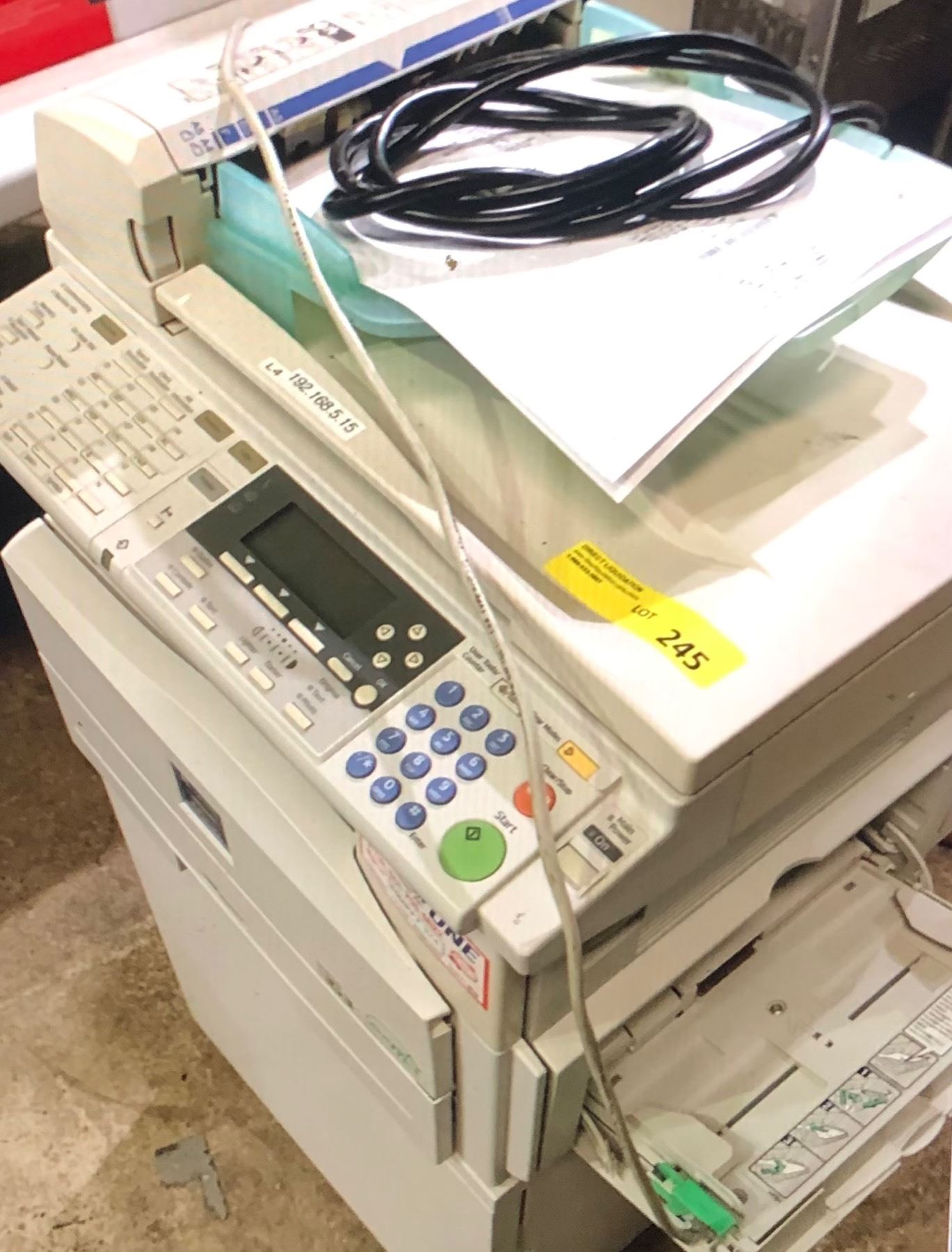 Ricoh Aficio ( model 1515NF Super G3 Digital imager copier )