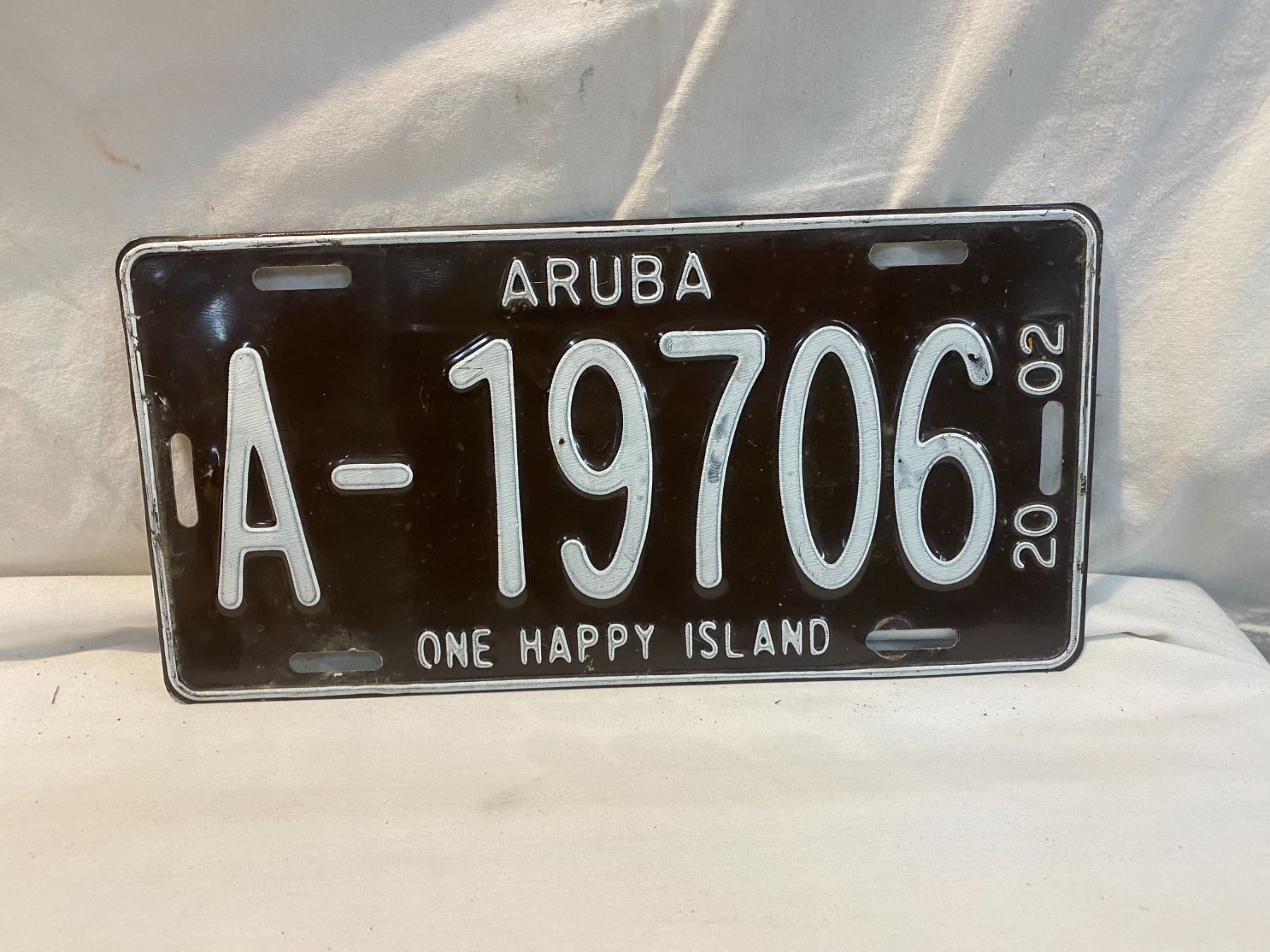 Aruba one happy Island license plate