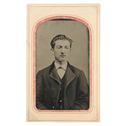 ORIGINAL TINTYPE OF SHARPSHOOTER FRANK BUTLER