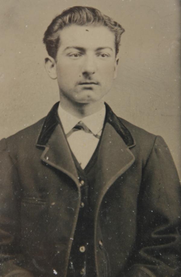 ORIGINAL TINTYPE OF SHARPSHOOTER FRANK BUTLER