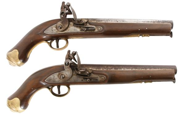 Pair of Replica Tower Flintlock Pistols