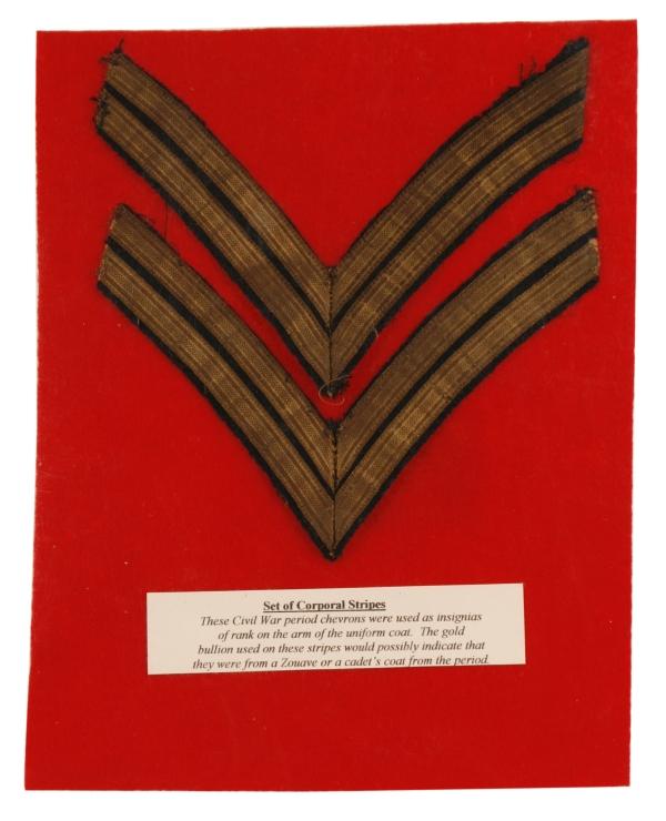 Set of Civil War Period Corporal Stripes