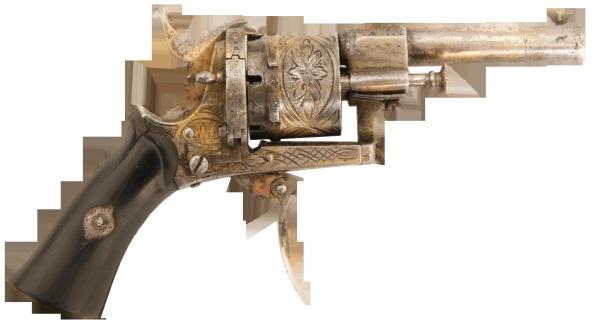 LEATHER CASE HIDING GAMBLERS PISTOL