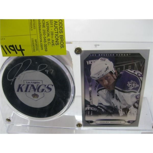 JEREMY ROENICK SIGNED PUCK & CARD JEREMY ROENICK SIGNED PUCK & CARD