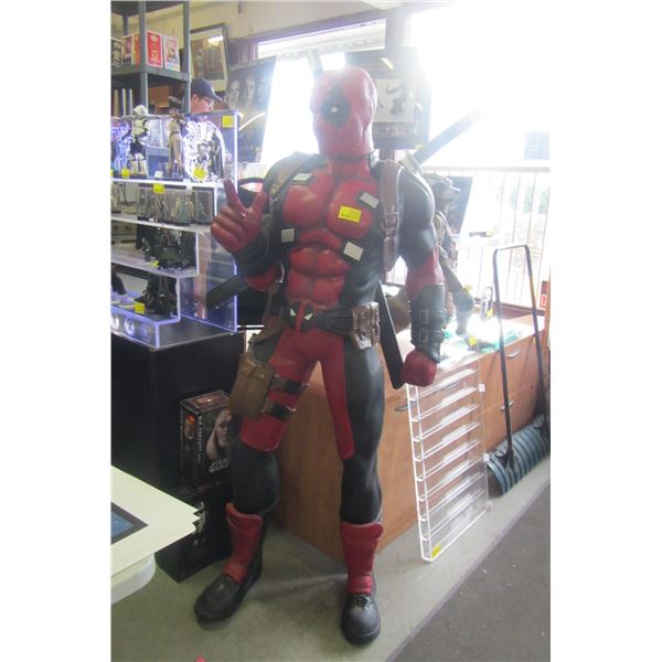 LIFE SIZE DEADPOOL FIGURINE LIFE SIZE DEADPOOL FIGURINE