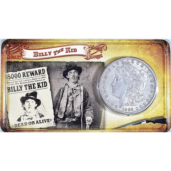 LITTLETON BILLY THE KID 1884 MORGAN DOLLAR