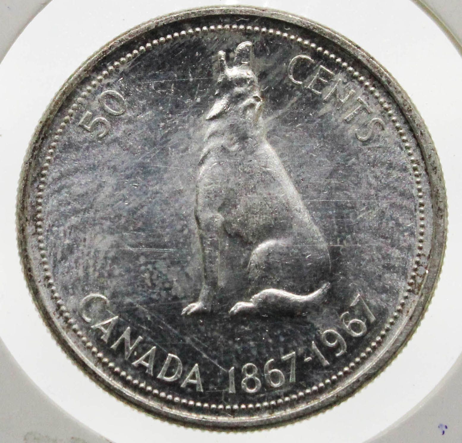 CANADIAN 1967 SILVER CENTENIAL 50 CENT COIN