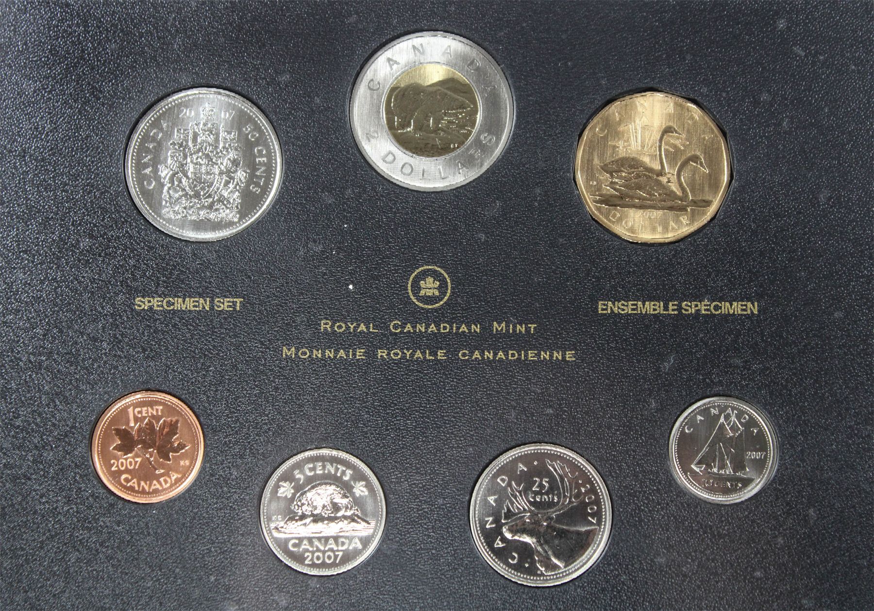 2007 TRUMPETER SWAN LOONIE SPECIMEN COIN SET