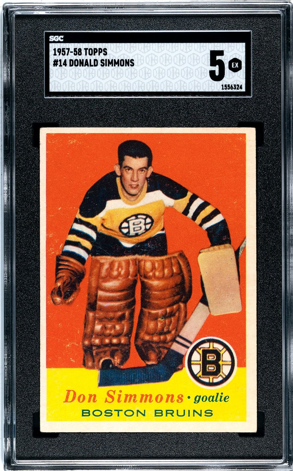 1957-58 Topps #14 Don Simmons RC (SGC 5)