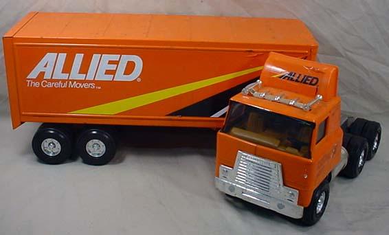 ERTL ALLIED MOVERS SEMI TRUCK AND TRAILER