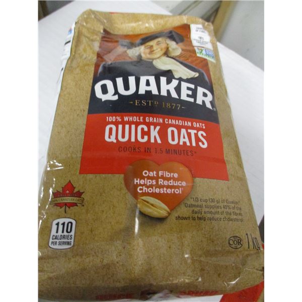 QUAKER OATS (1 KG/1.5 MINUTES COOKING TIME) - PER BAG