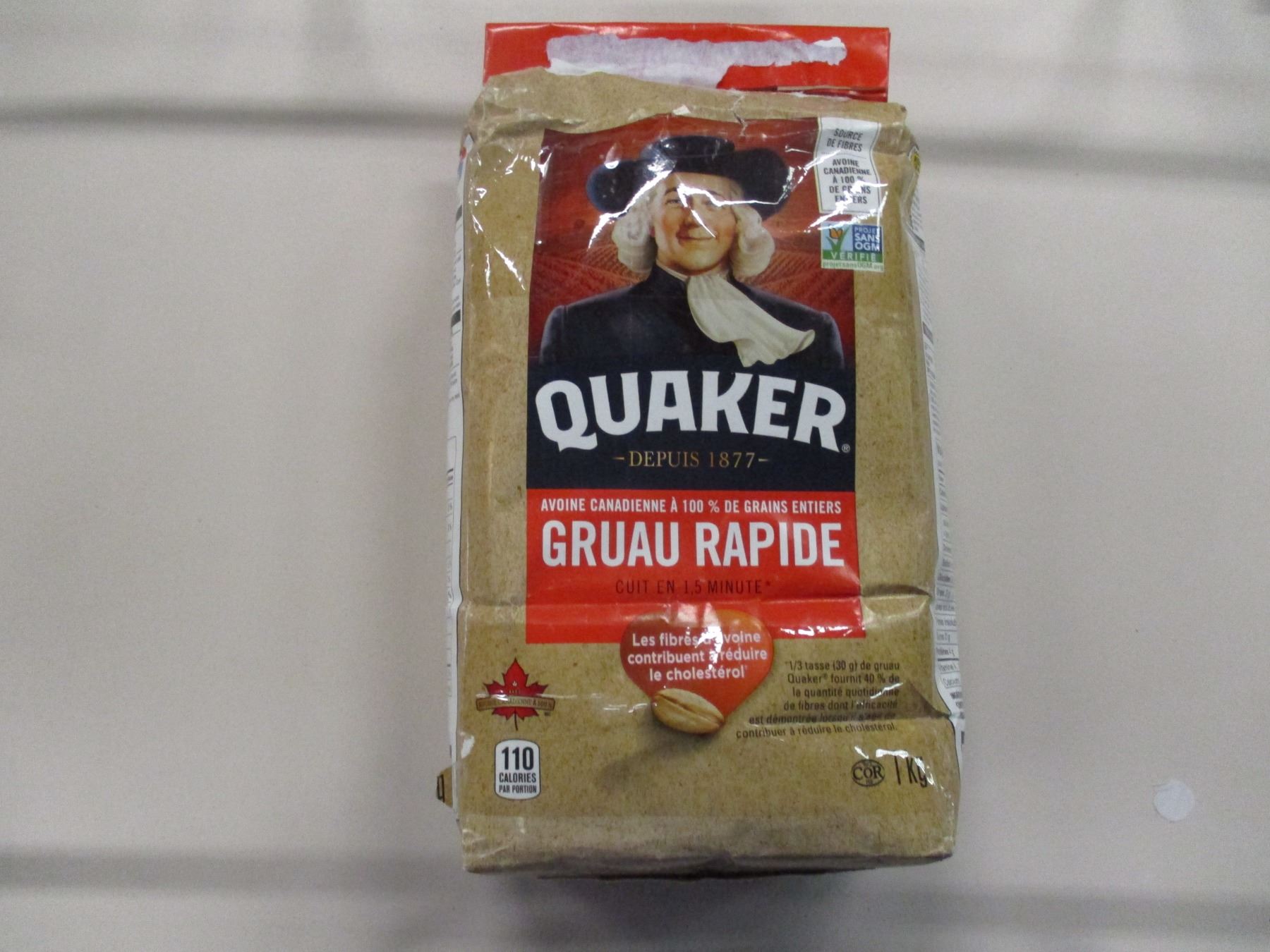 QUAKER OATS (1 KG/1.5 MINUTES COOKING TIME) - PER BAG