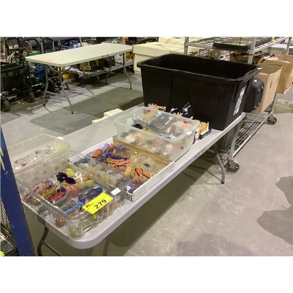 4 Bins Of Assorted Glass Pipes Assorted Tobacco Pipes Bin Of Assorted