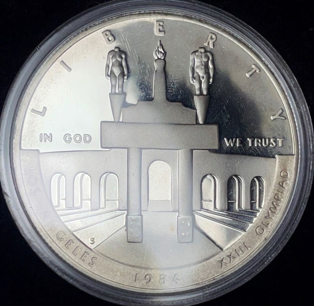 1984-S Olympic U.S. Proof Silver Commemorative Dollar MS69