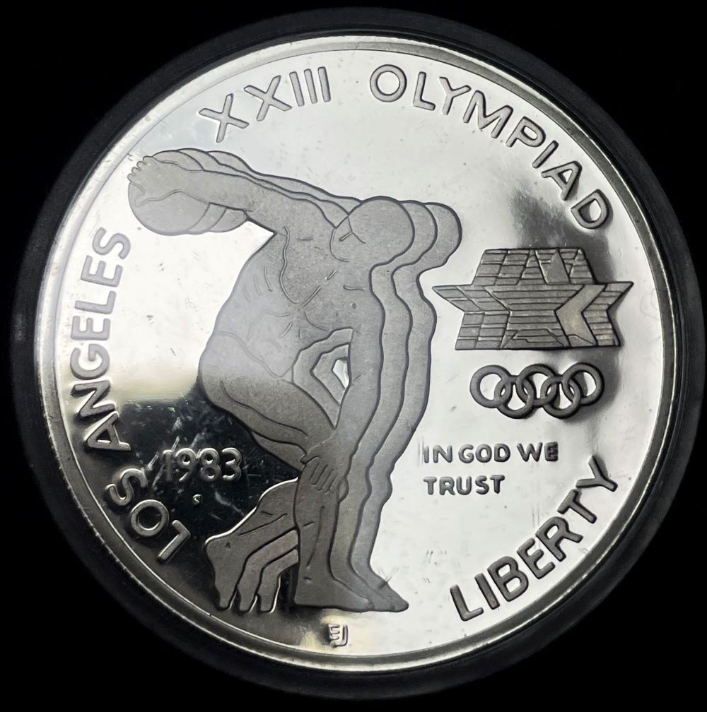 1983-S Olympic U.S. Proof Silver Commemorative Dollar MS69
