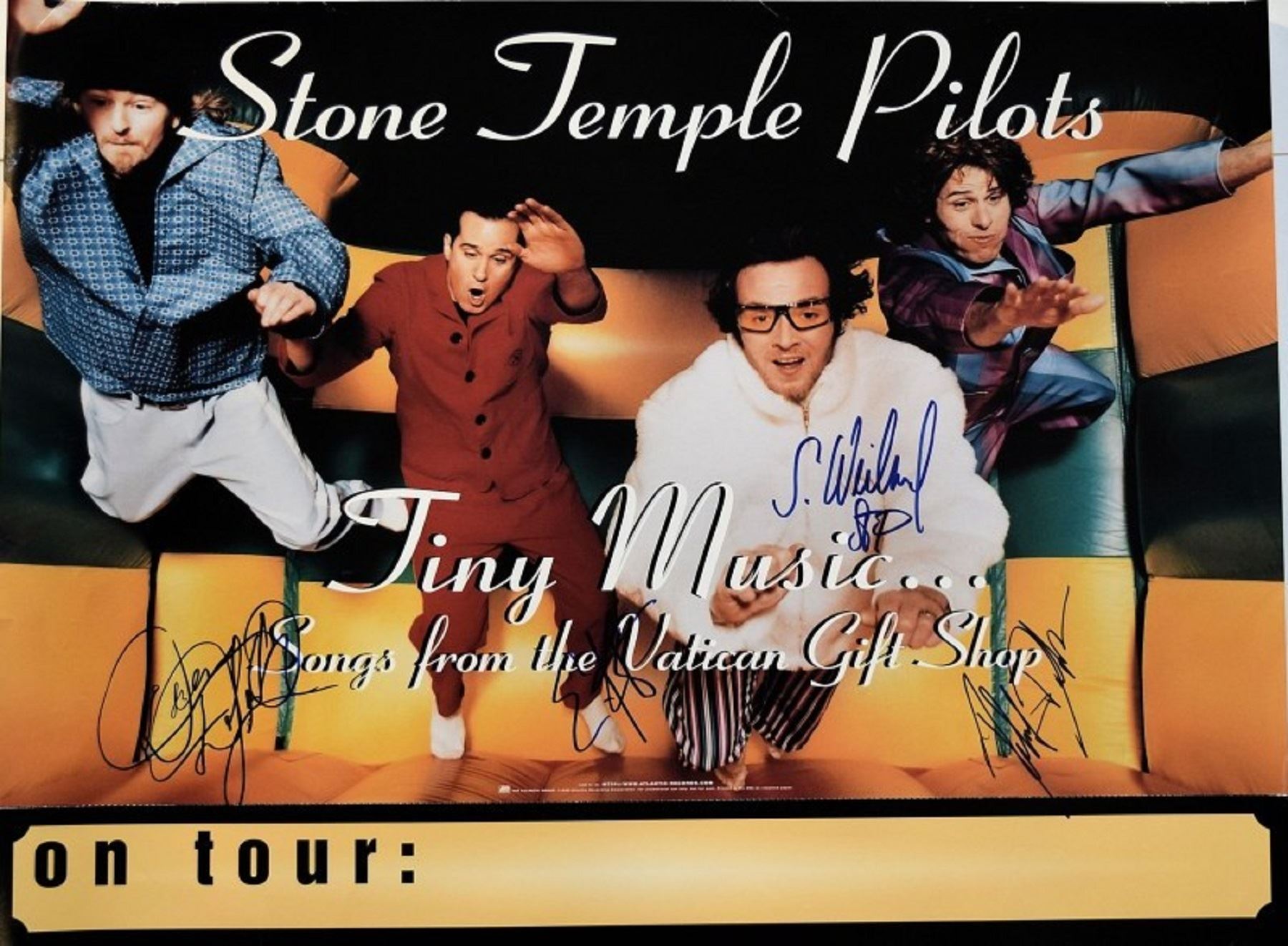 Stone Temple Pilots signed tour poster