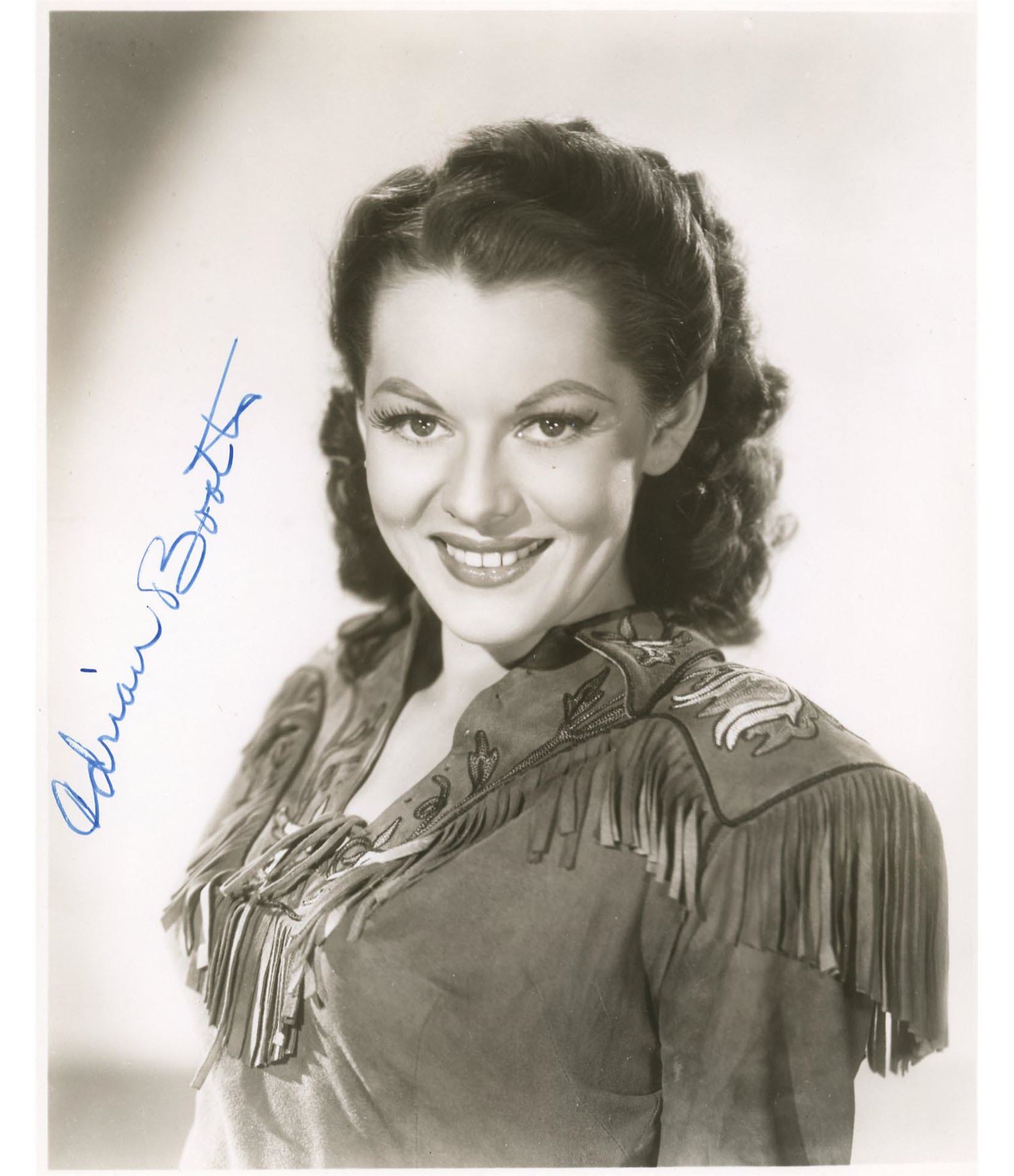 Adrian Booth signed photo