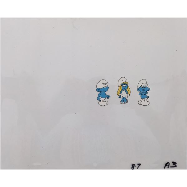 The Smurfs Original Animation Cel