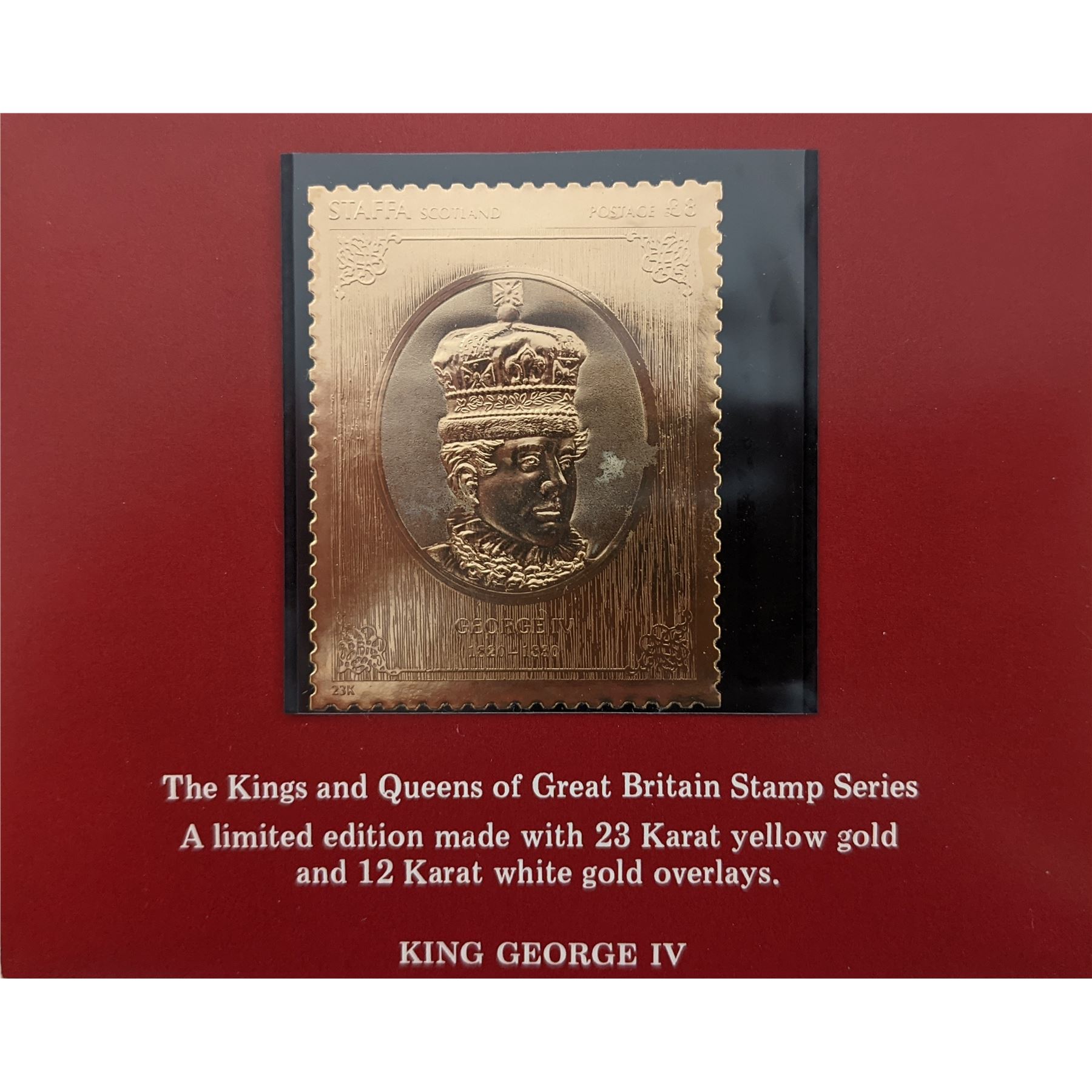 The Kings and Queens of Great Britain Stamp Series - King George IV