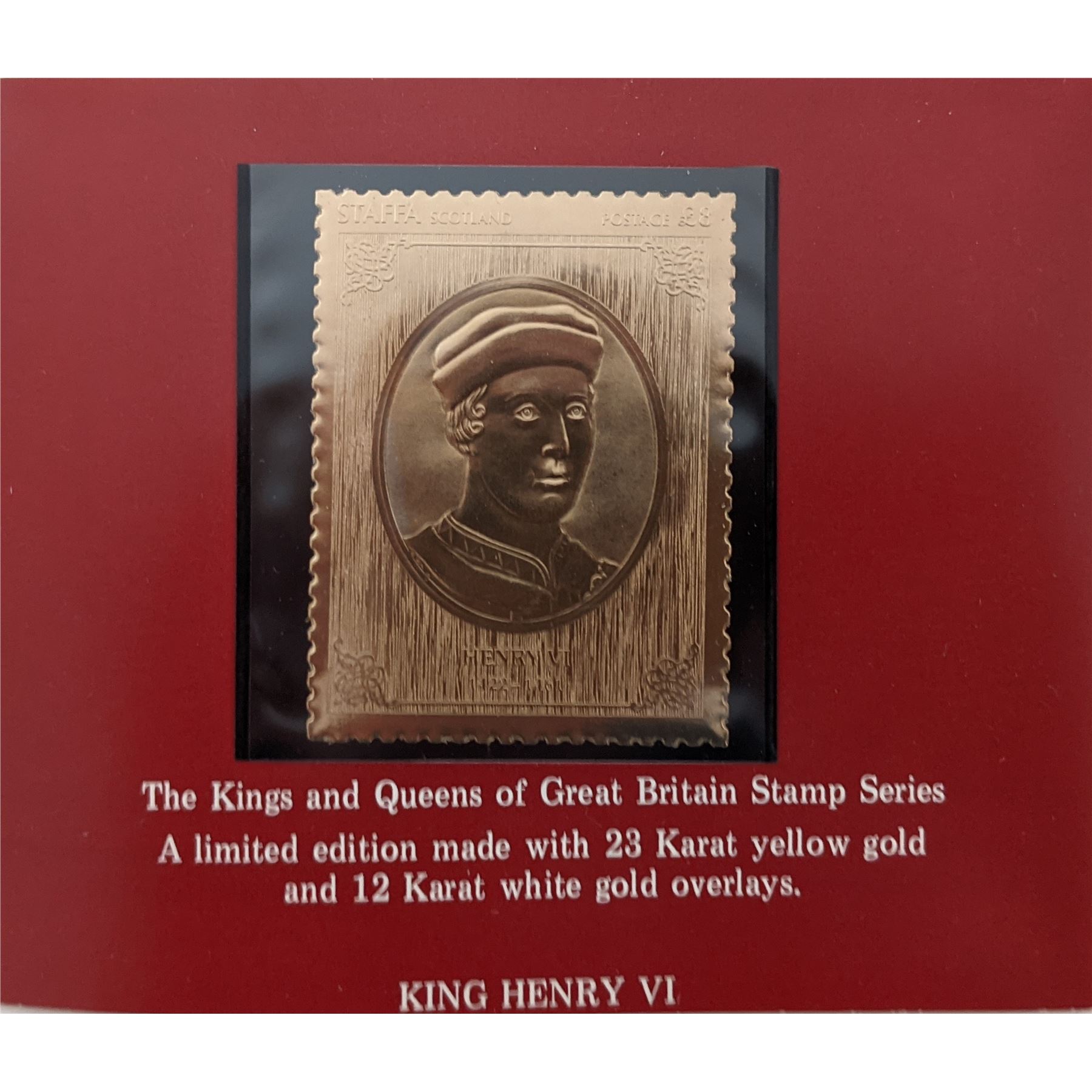 The Kings and Queens of Great Britain Stamp Series - King Henry VI