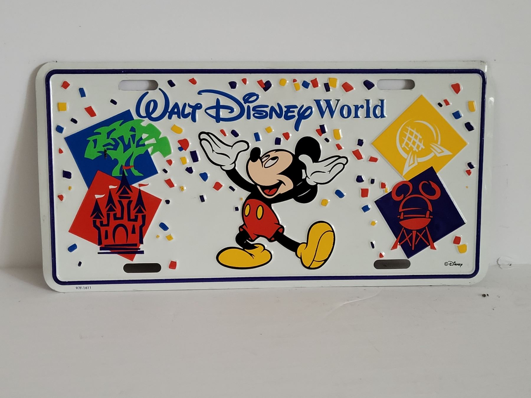 AUTHENTIC WALT DISNEY LICENSE PLATE