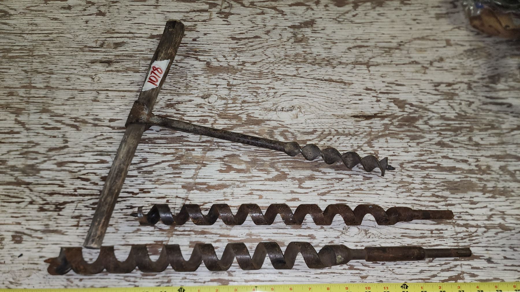 3 vintage Auger bits - Schmalz Auctions