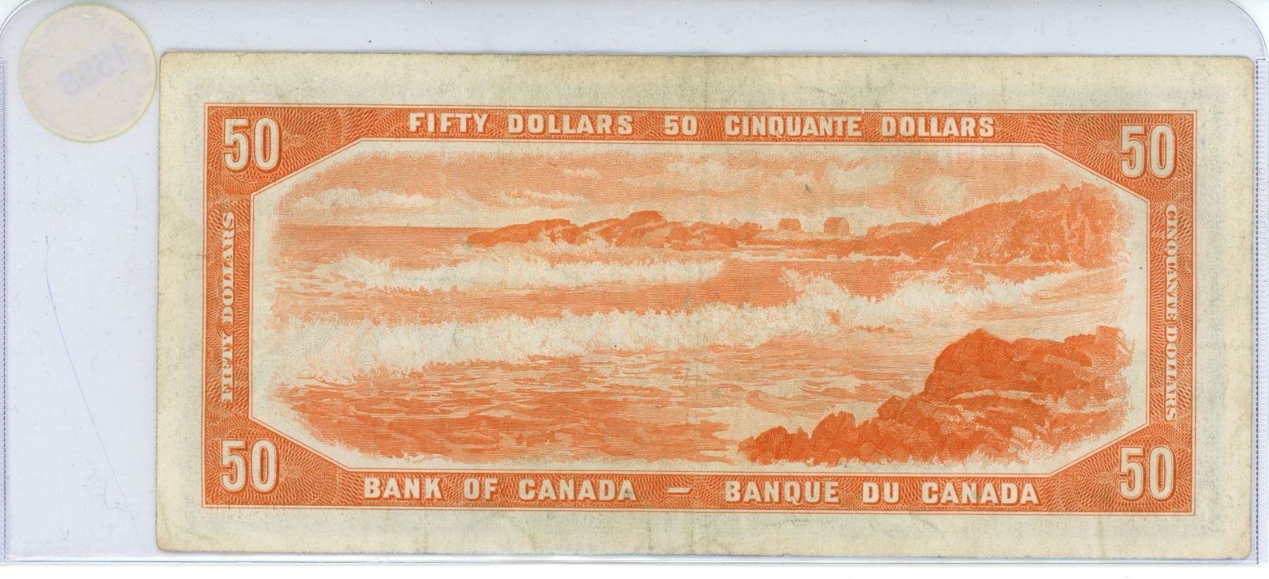 1954 Canadian Fifty Dollar Bill