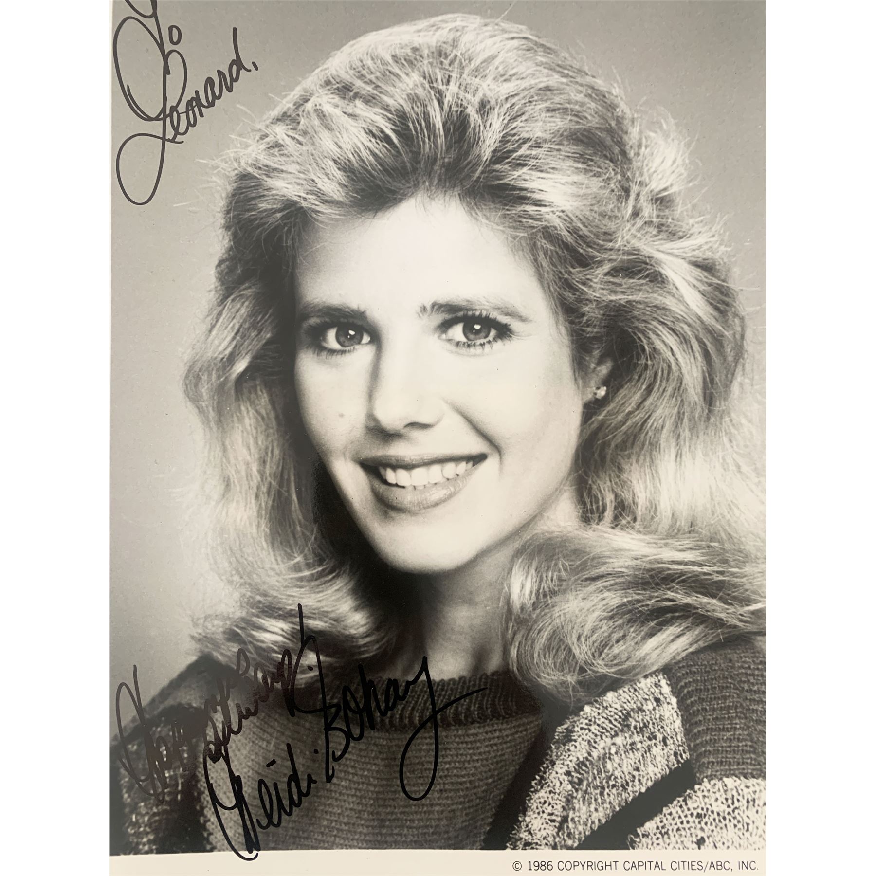 Heidi Bohay signed photo