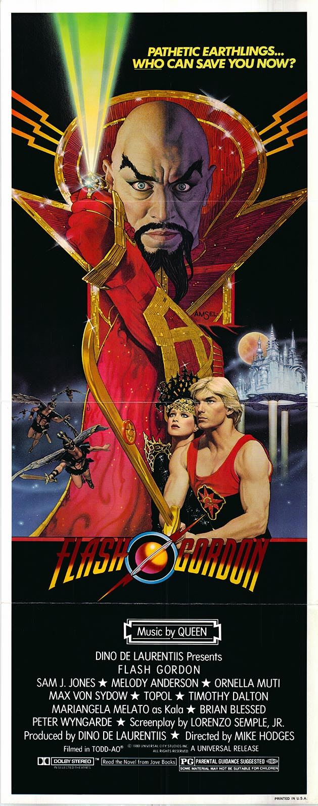 Flash Gordon Original 1980 Vintage Insert Card