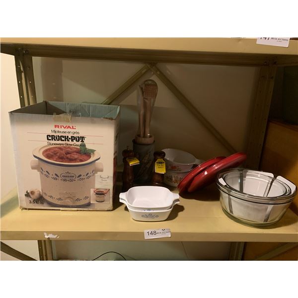 Rival Crock Pot Corning Ware Casserole Dishes And More Beck
