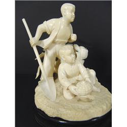 Chinese Carved Ivory Scene
