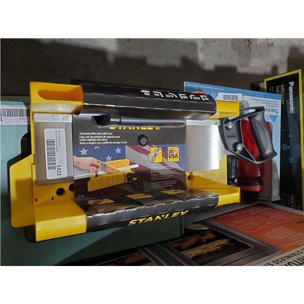 Miter Box And Saw Set STANLEY Clamping Mitre Box Angle Saw Guide Sawing ...
