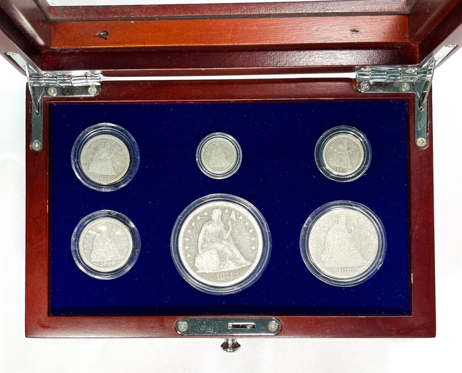 1856-89 Set of US Seated Liberty Coins (6 Coins)