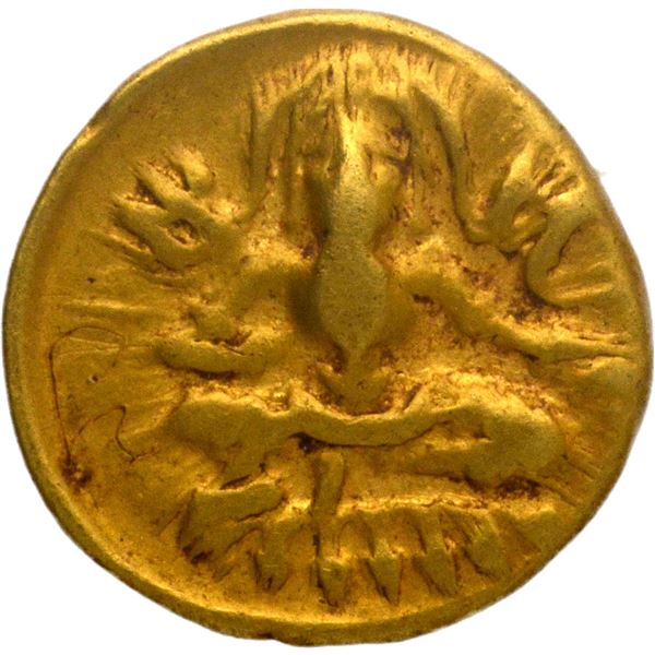 Large flan Gold Half Varaha Coin of Krishnadevaraya of Vijayanagar ...