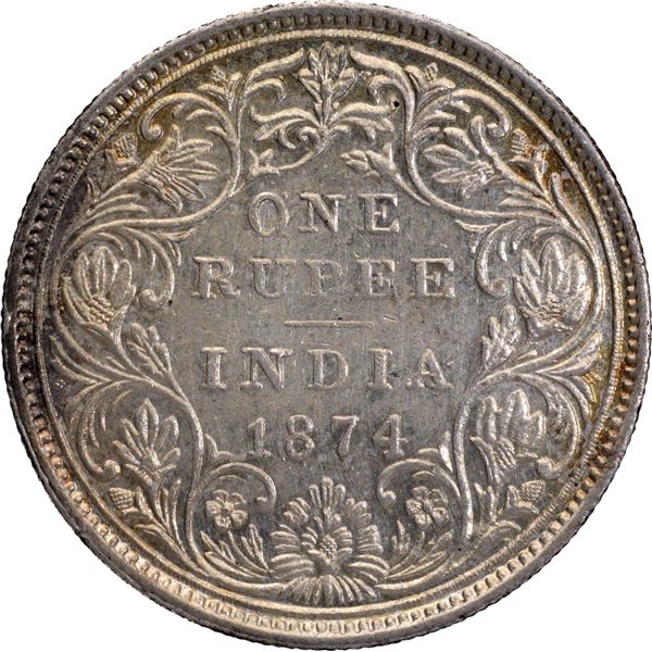 Very Rare Mule Silver One Rupee Coin of Victoria Queen of Bombay and ...