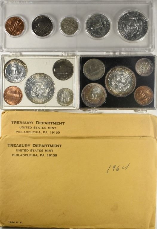 COLLECTOR'S LOT OF 1964 PROOF SETS