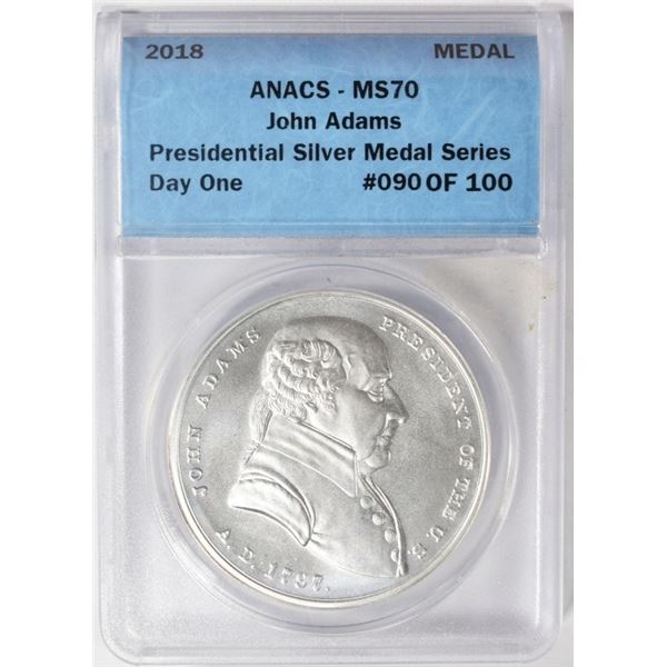 2018 JOHN ADAMS PRES. SILVER MEDAL SERIES