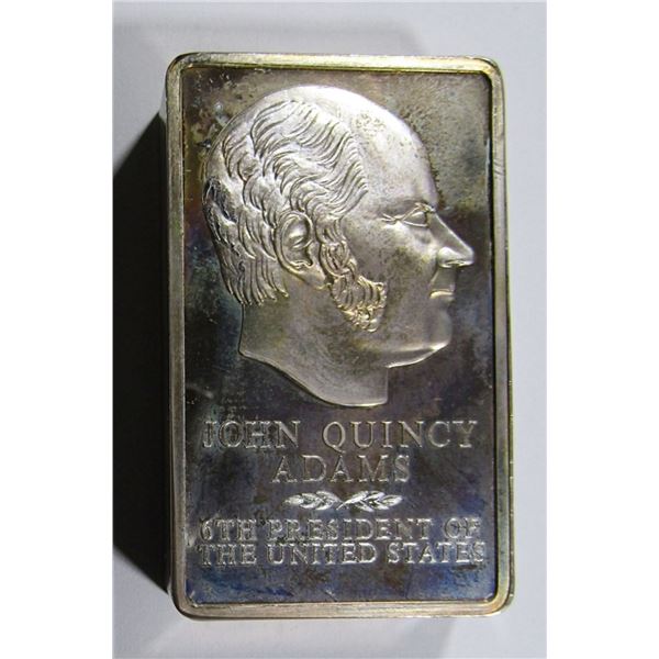JOHN QUINCY ADAMS 6TH PRESIDENT INGOT:
