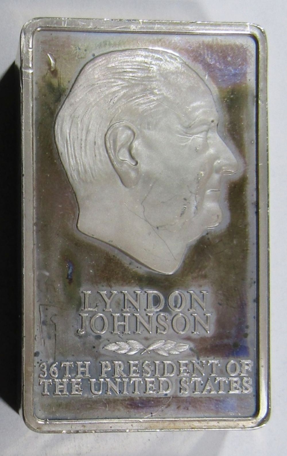 LYNDON JOHNSON 36TH PRESIDENT INGOT: