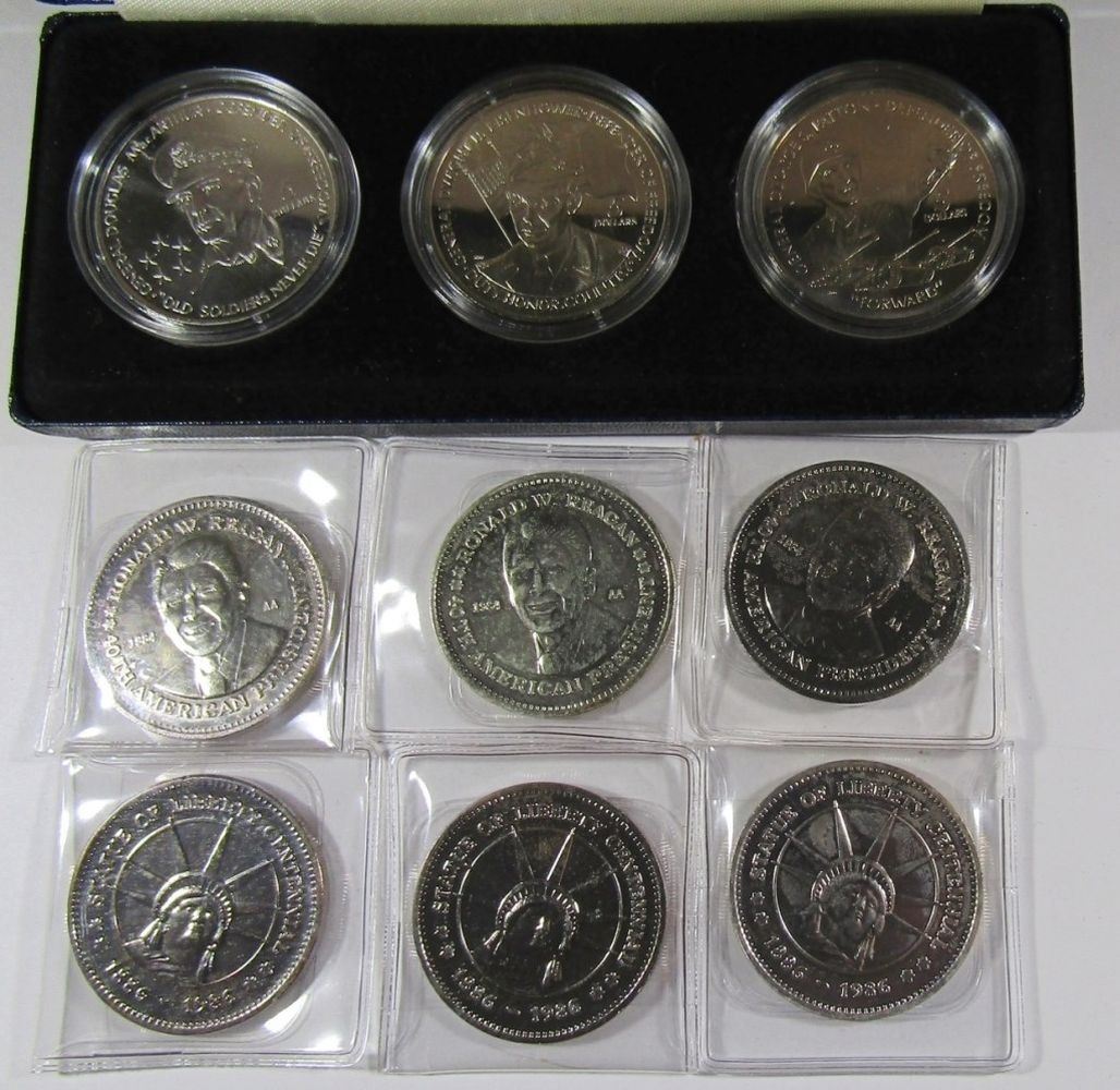 (3) U.S. WAR GENERAL COINS: MacARTHUR,