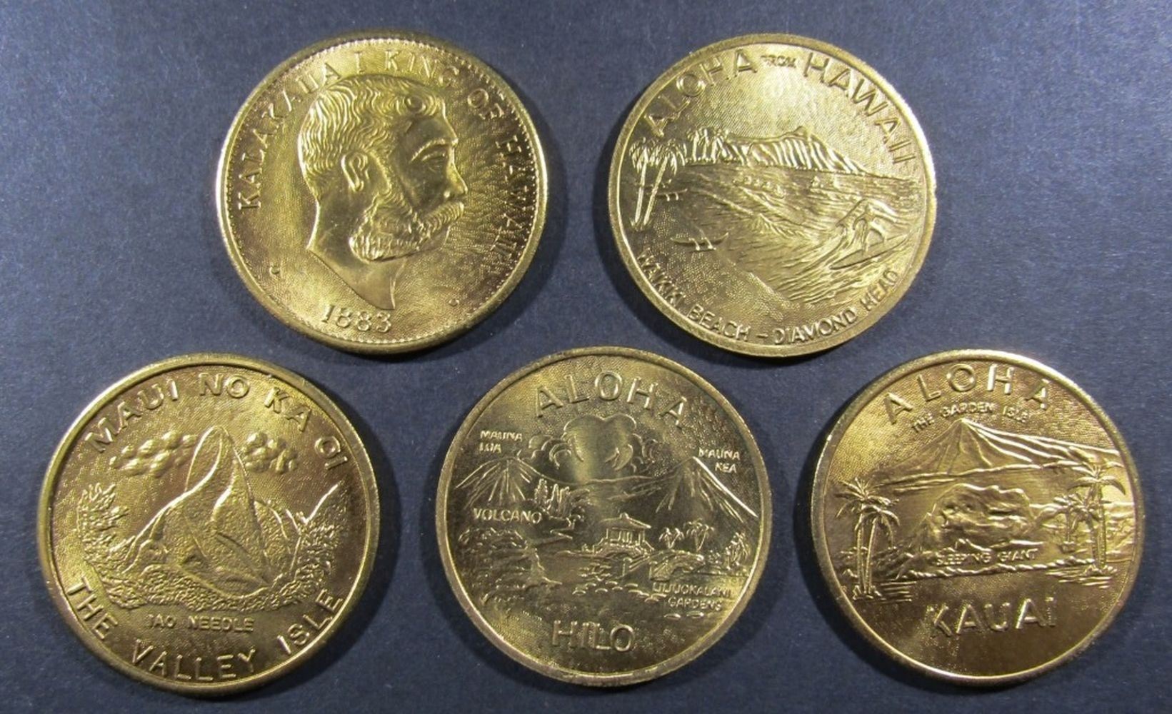 COINS OF HAWAII TOKEN DOLLAR SET