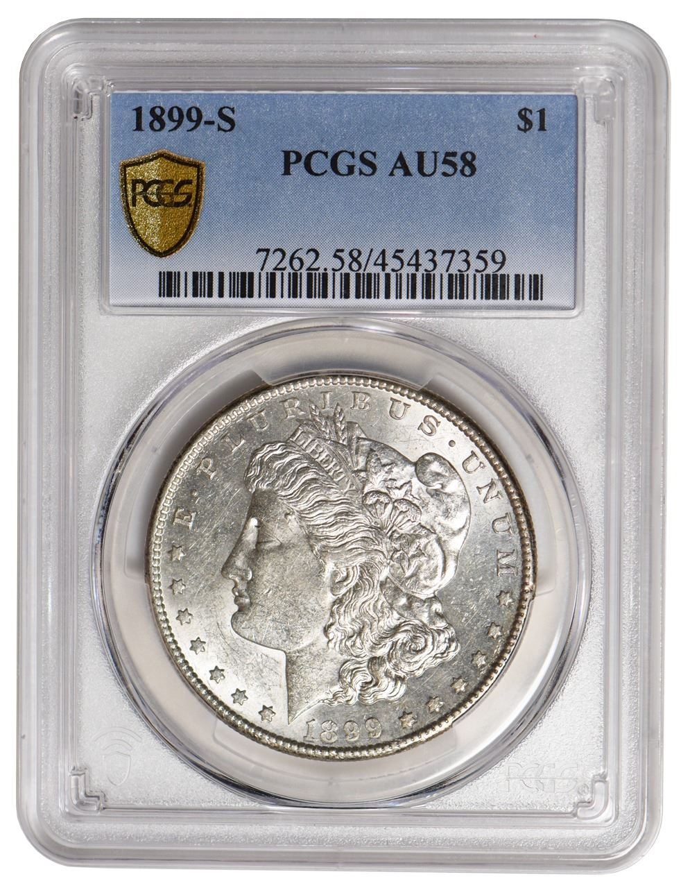 1899-S $1 Morgan Silver Dollar PCGS AU58